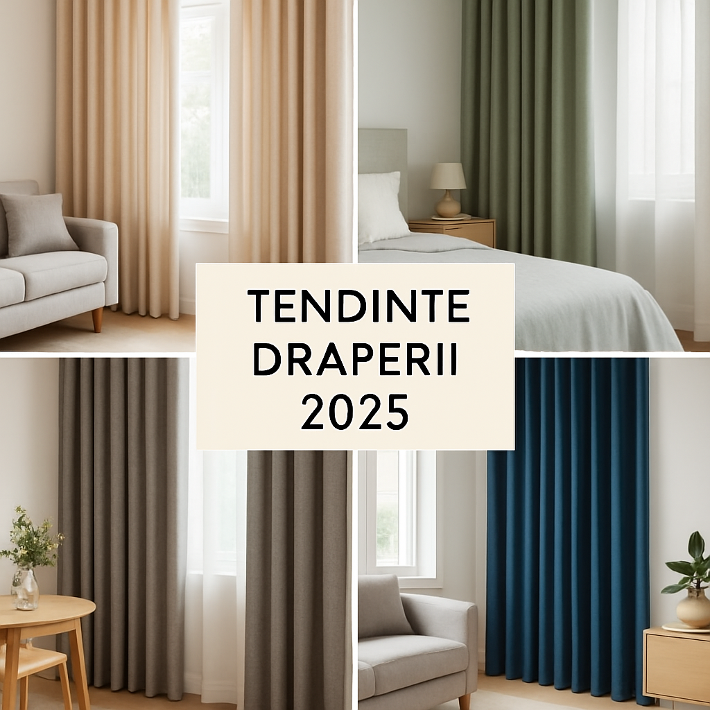 Tendințe Draperii 2025: Culori, Materiale și Stiluri | Barak Design